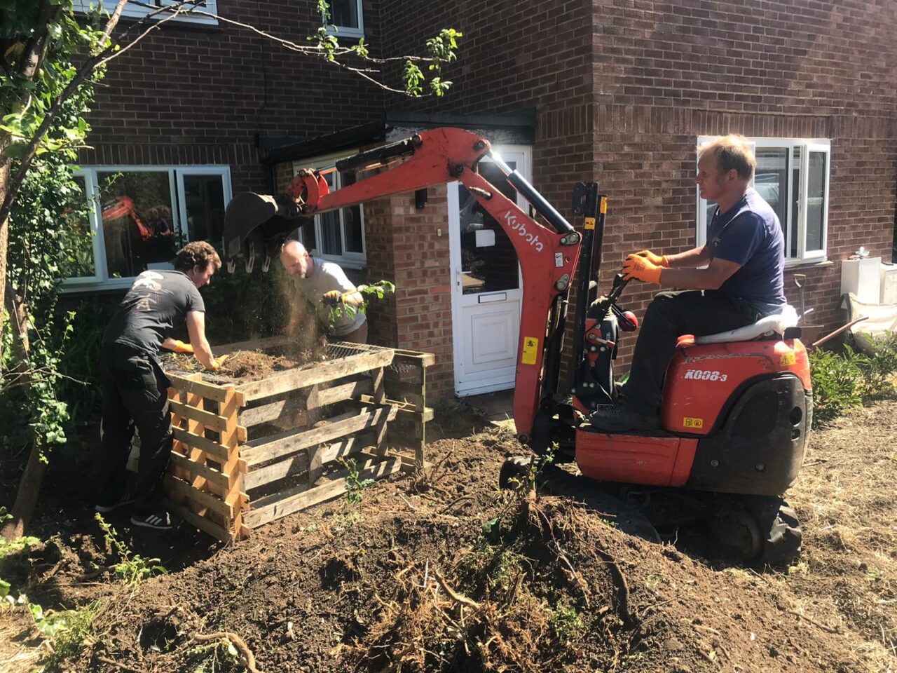 Mini Garden Digger and Driver Hire in Cambridgeshire, Hertfordshire ...